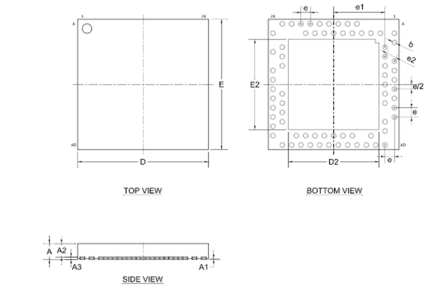 QFN and aQFN options for the nRF52840