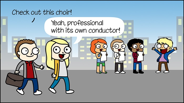 Nordic Comics: Have you ever seen a choir with a semiconductor?